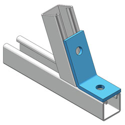 ERICO Angle Bracket - 45° Open Corner - Steel / L460450EG ...
