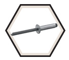 Dome Head Blind Rivets - 3/32" dia. / ALUM - STEEL Mandrel (BULK)