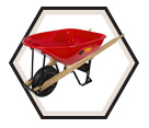Garant Wheelbarrow - 6 cu. ft. - Red - Steel / TIFS600FF *PRO