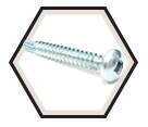 The Original Robertson Pan Head #8 Robertson® Tek Screws / Zinc (BULK)