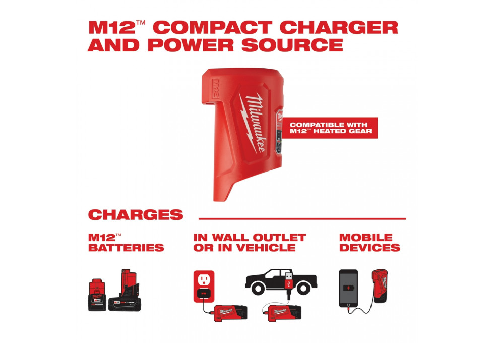 Milwaukee M12™ Heated AXIS™ Hooded Jacket Kit Gray