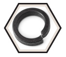 Brighton-Best Lock Washer - Hi-Collar Helical Spring - Steel / Plain