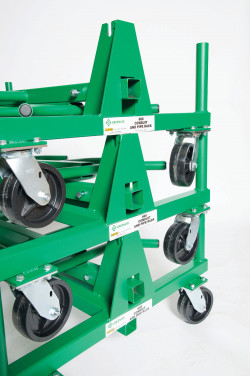 Greenlee Mobile Conduit and Pipe Rack with 603 casters